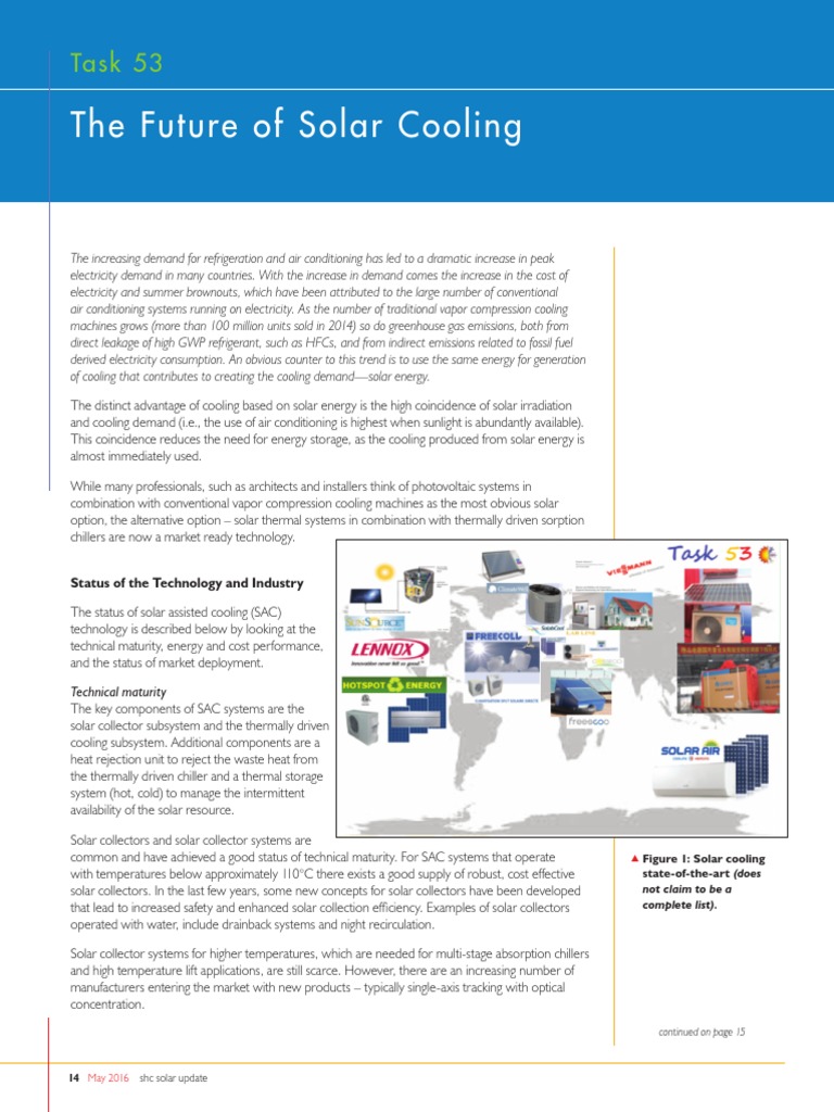 2016-05-Task53-The Future of Solar Cooling | PDF | Solar Energy | Air ...