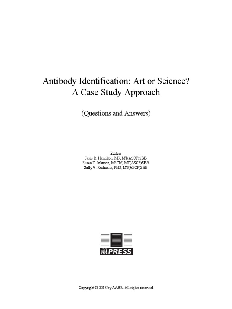 Aabb Antibody Id Approach | PDF | Hematology | Immune System