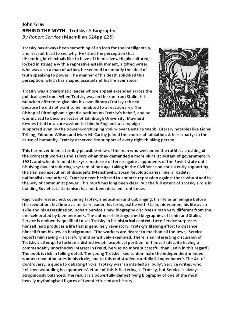 Trotsky - Robert Service | PDF | Leon Trotsky | Joseph Stalin