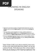 English Chunks & Templates | PDF | Fluency | Grammar