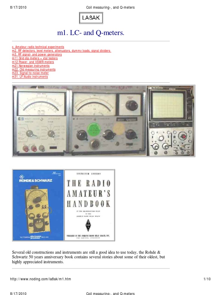 DIY Q-Meter Construction Guide | PDF | Detector (Radio) | Inductor
