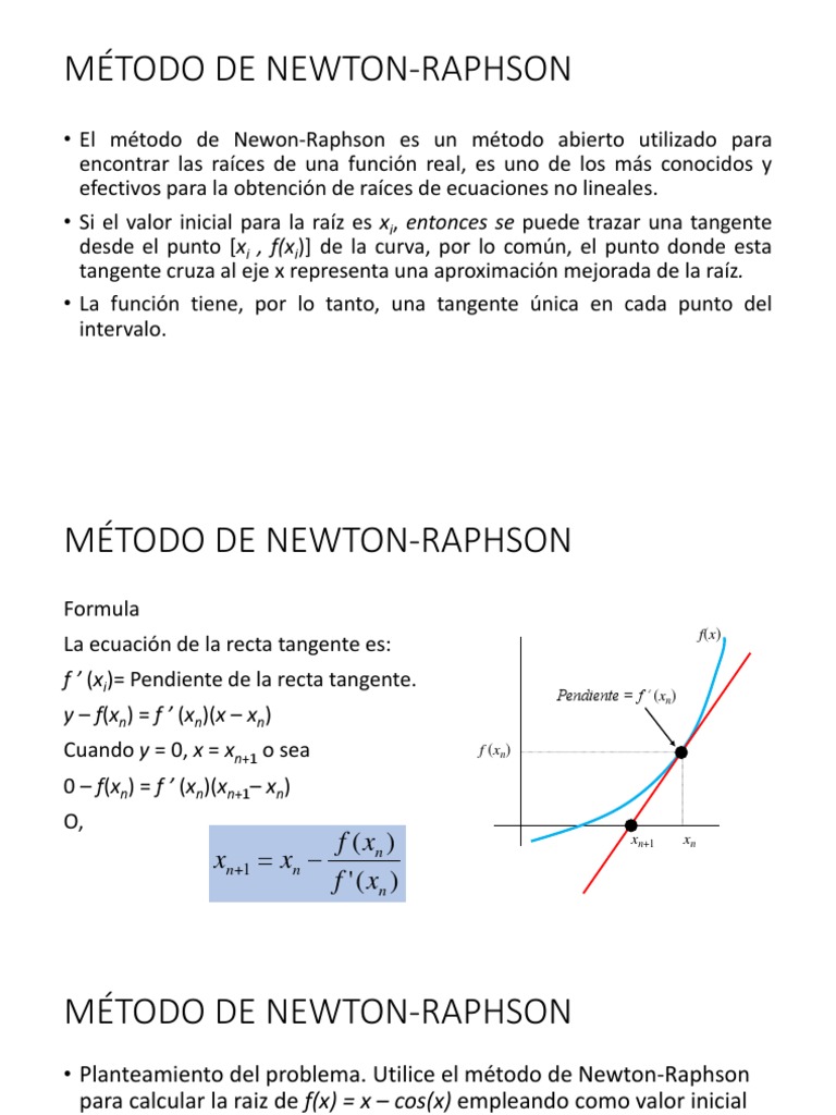 Método de Newton-raphson | PDF
