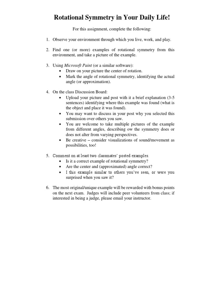Rotational Symmetry in Your Daily Life | PDF | Symmetry | Cognition