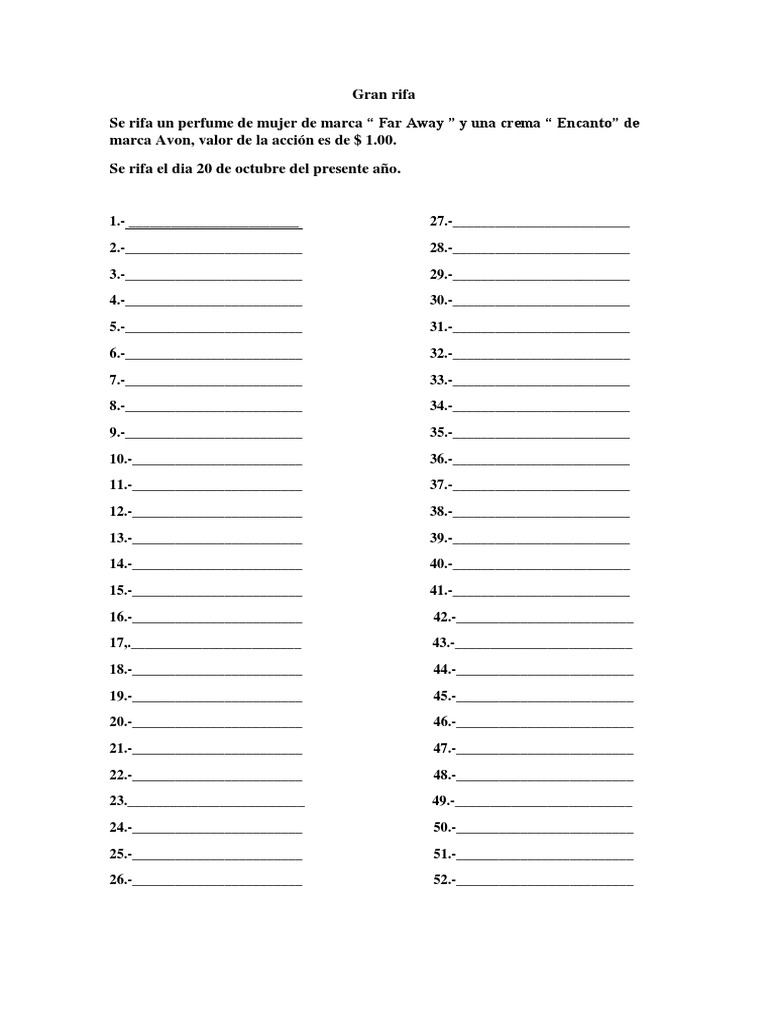 Gran Rifa | PDF
