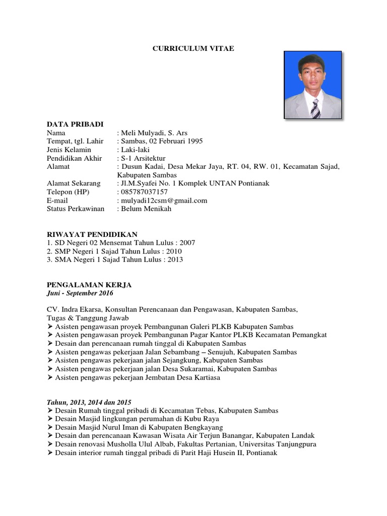 CV Meli Mulyadi | PDF