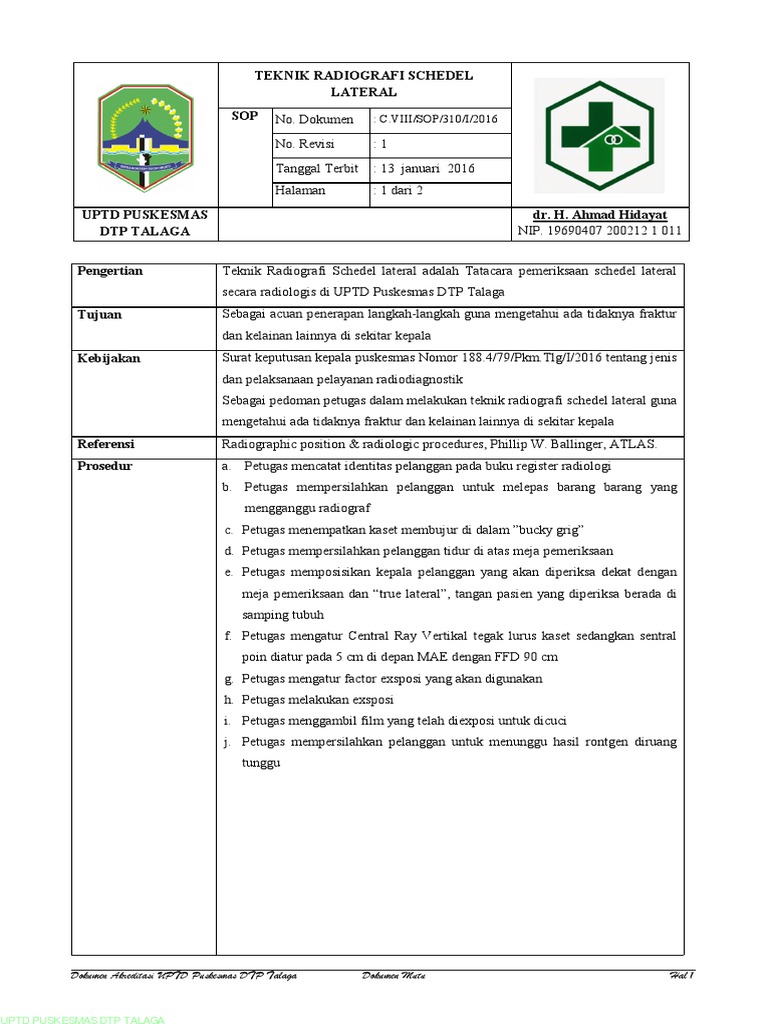 Teknik Radiografi Schedel Lateral | PDF | Teknologi & Rekayasa
