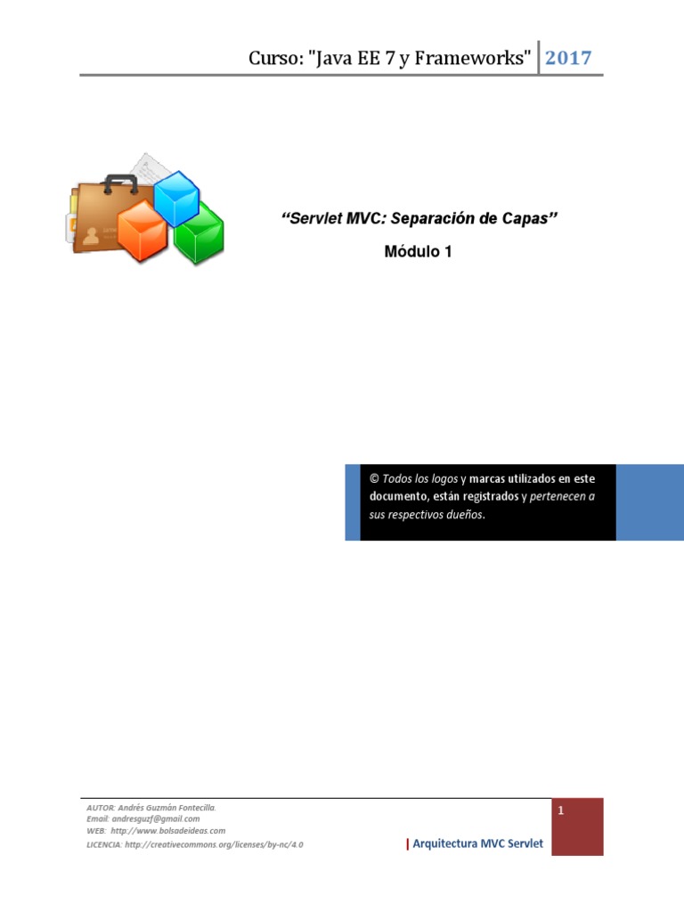 Workshop Servlet MVC | PDF | Páginas del servidor Java | Modelo – Vista – Controlador
