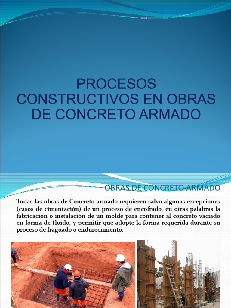 Concreto Armado Proceso Constructivo | PDF | Concreto reforzado | Hormigón