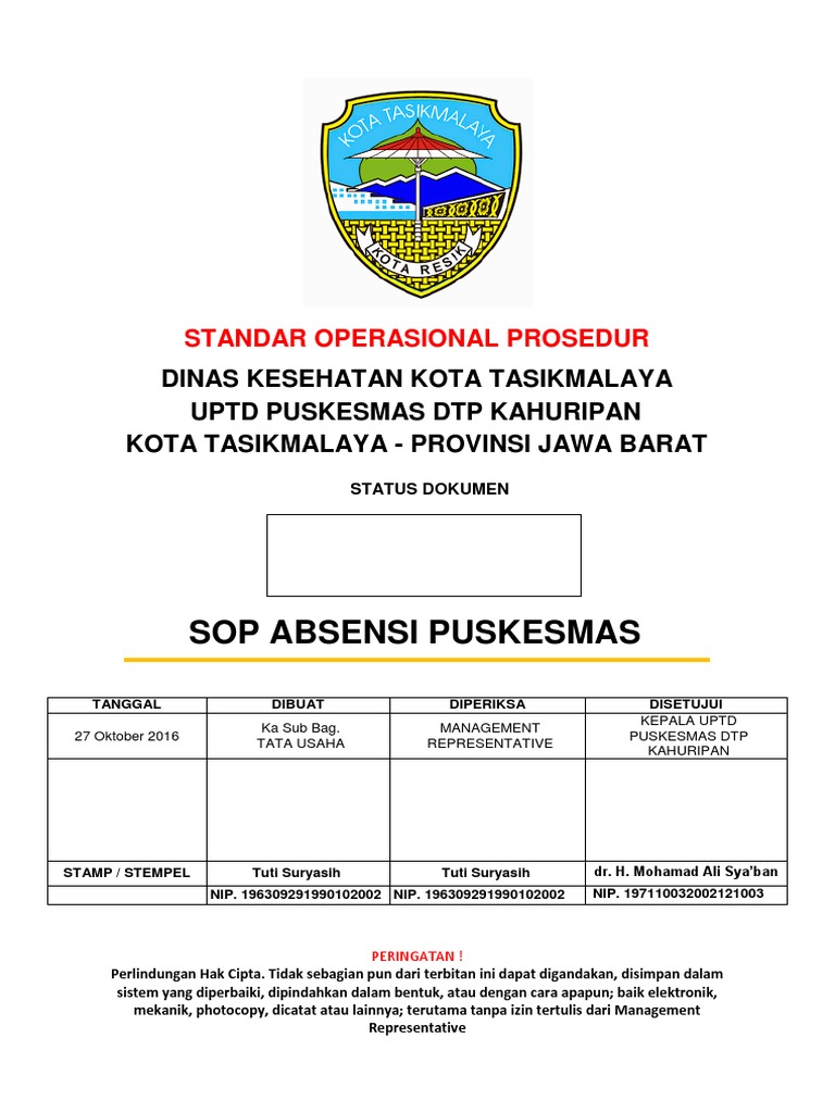 Sop Absensi | PDF