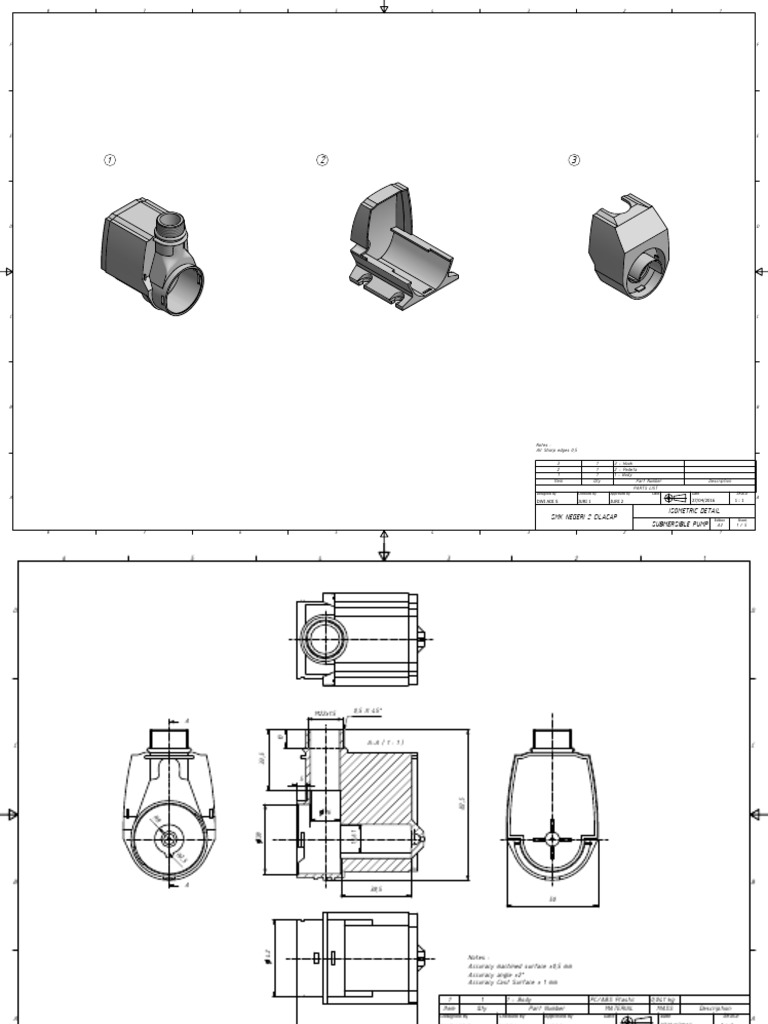 Exploded view of submersible pump parts list | PDF | Plastic ...