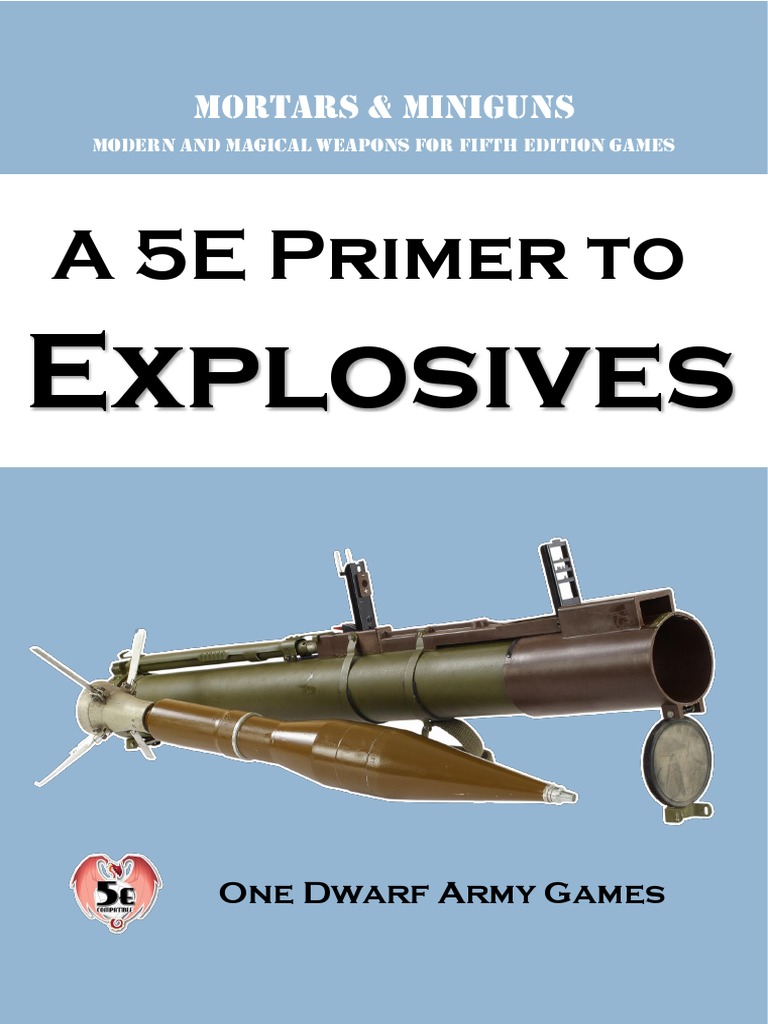 A 5E Primer To Explosives | PDF | Copyright | License