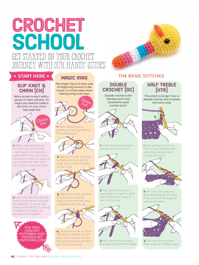Beginner Crochet | PDF | Knitting | Crochet