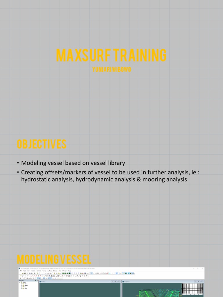 Maxsurf Training (Editing Vessel From Vessel Library) | PDF