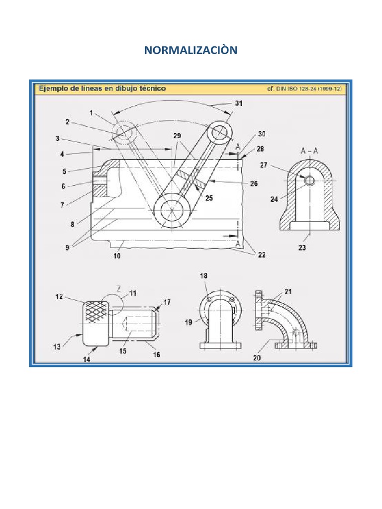 Trabajo de Normalizacion Tipos de Lineas - Dibujo Tecnico | PDF | Dibujo