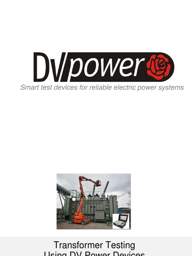 Transformer Testing - DV Power Products | PDF | Transformer | Magnetization