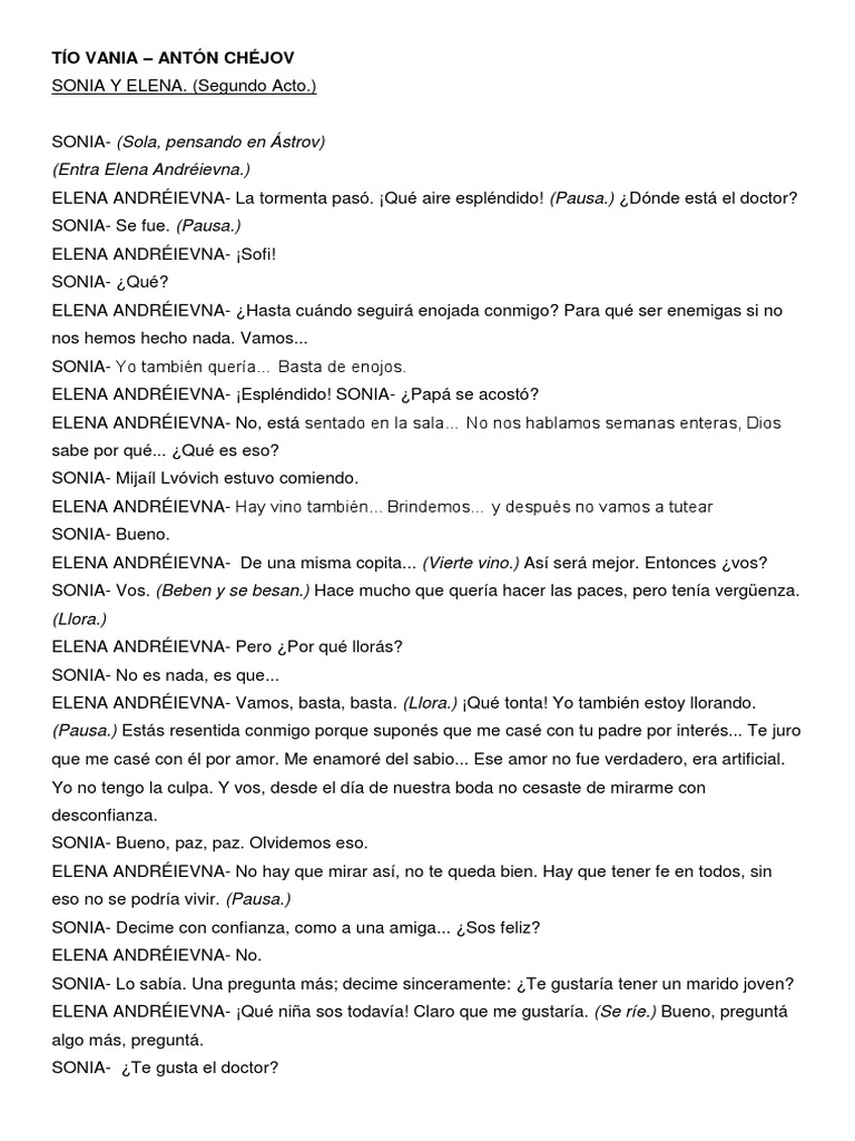 Sonia y Elena: Conflictos y Confidencias | PDF | Ocio