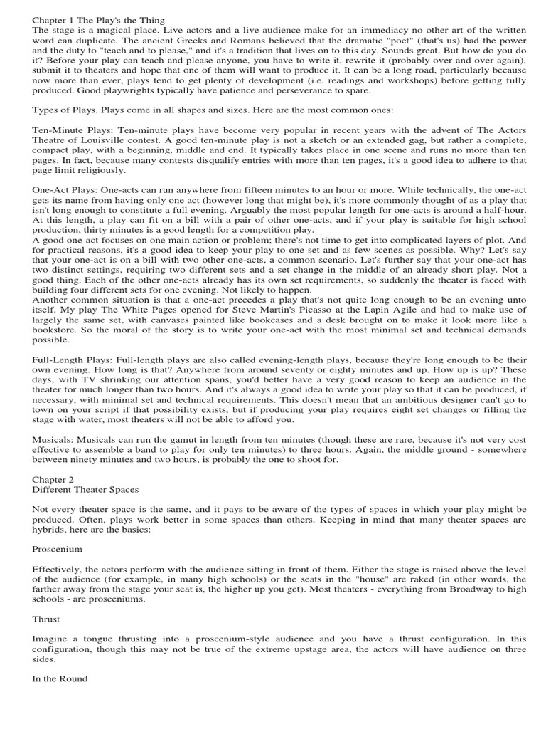 Scriptwriting | PDF | Plot (Narrative) | Playwright