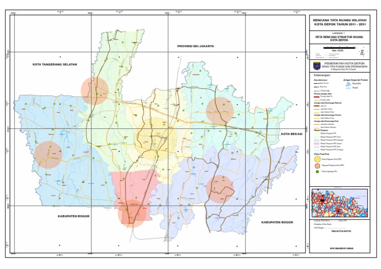 Lampiran I Peta Struktur Ruang