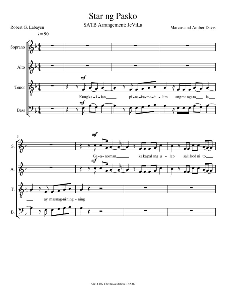 Star NG Pasko SATB | PDF