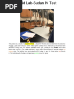 Sudan III Test for Lipid Detection | PDF