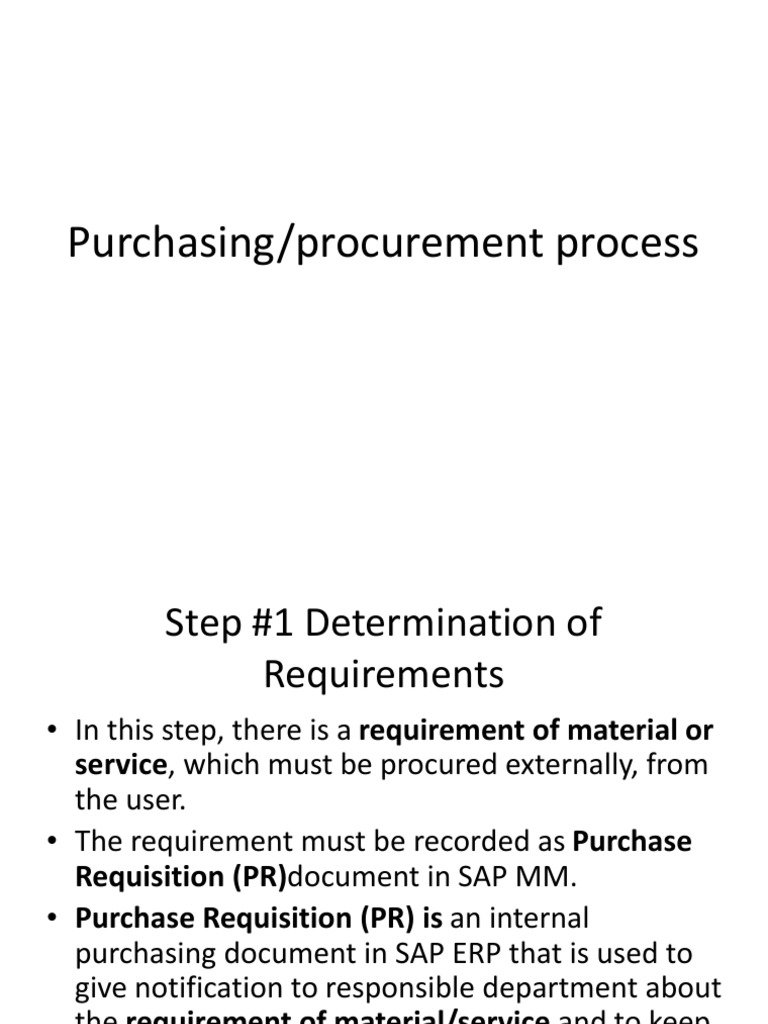 Procurement Process in SAP MM Chap.4 | PDF | Accounts Payable | Debits ...