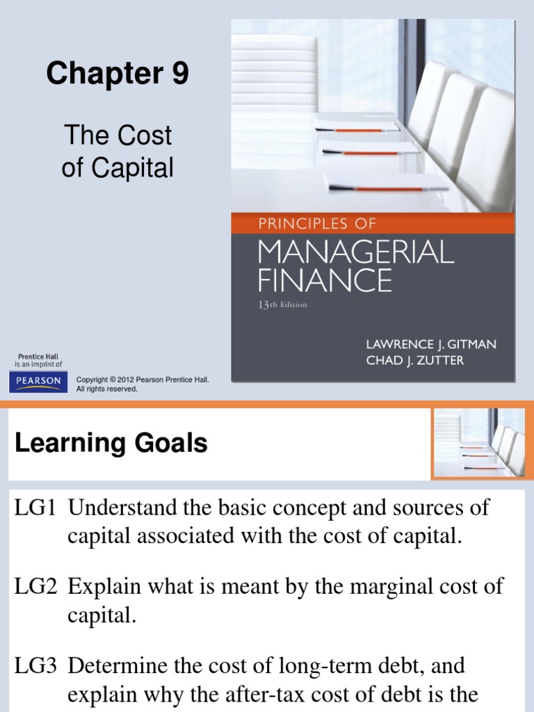 Gitman pmf13 ppt09 | PDF | Cost Of Capital | Preferred Stock