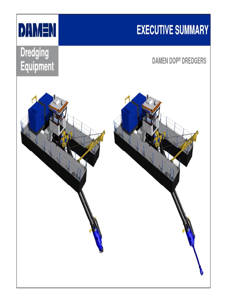 Executive Summary Damen DOP Dredgers | PDF | Dredging | Manufactured Goods