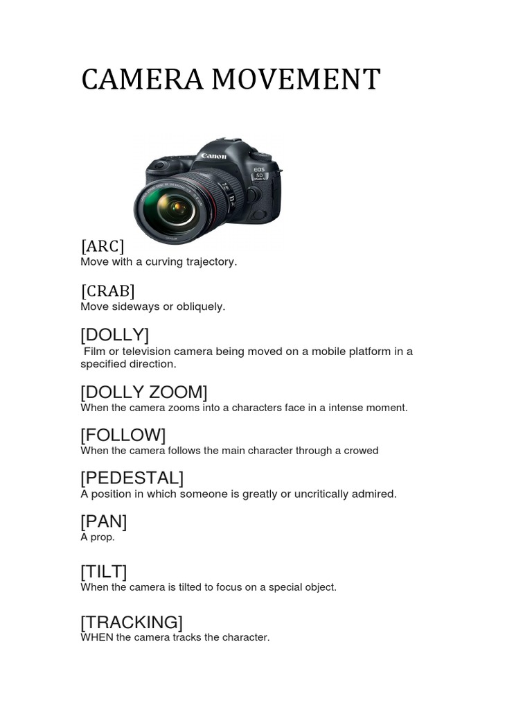 Camera Movement | PDF