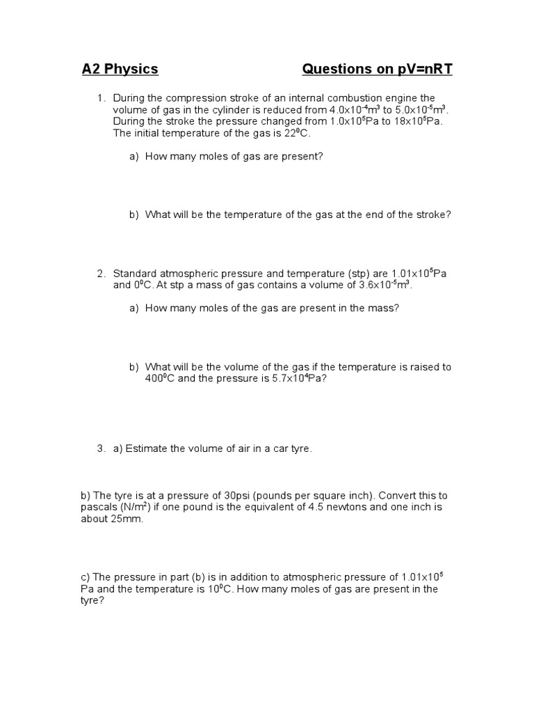 Questions On PV NRT | PDF