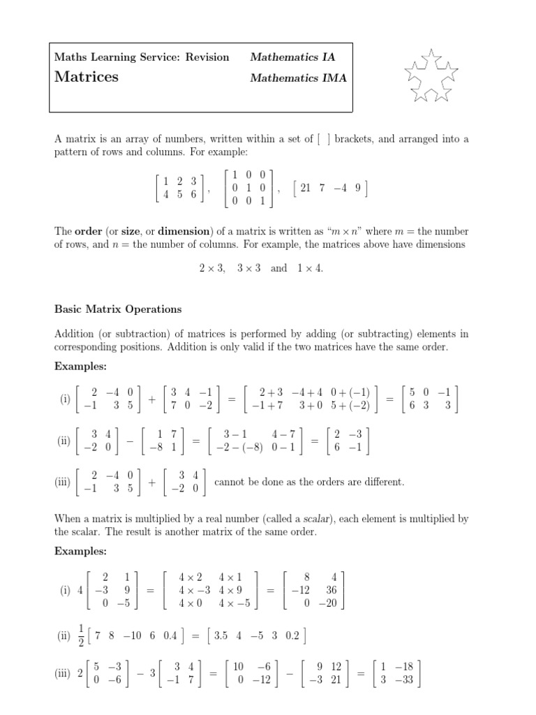 Matrices inverses Revision | Determinant | Matrix (Mathematics)