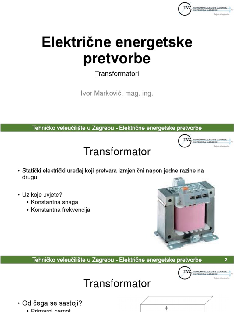 Transformatori | PDF