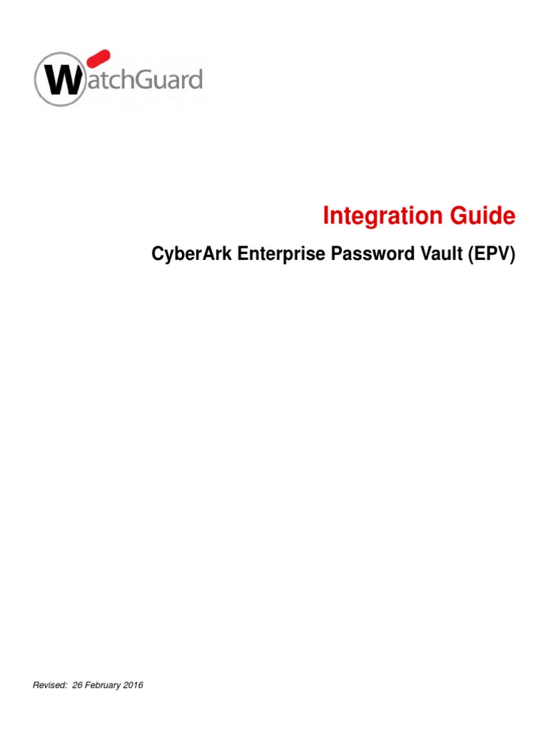 Watchguard Cyberark Integration Guide | Download Free PDF | Secure Shell | User (Computing)