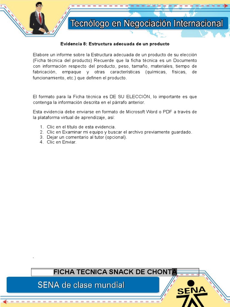 Evidencia 8 Act 13 Estructura Adecuada de Un-Producto | PDF | Plantas | Alimentos