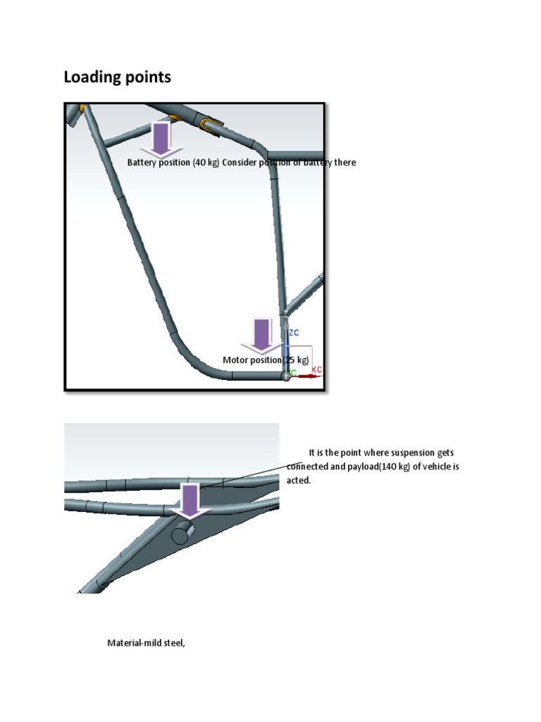 Loading Points: Battery Position (40 KG) Consider Position of Battery ...