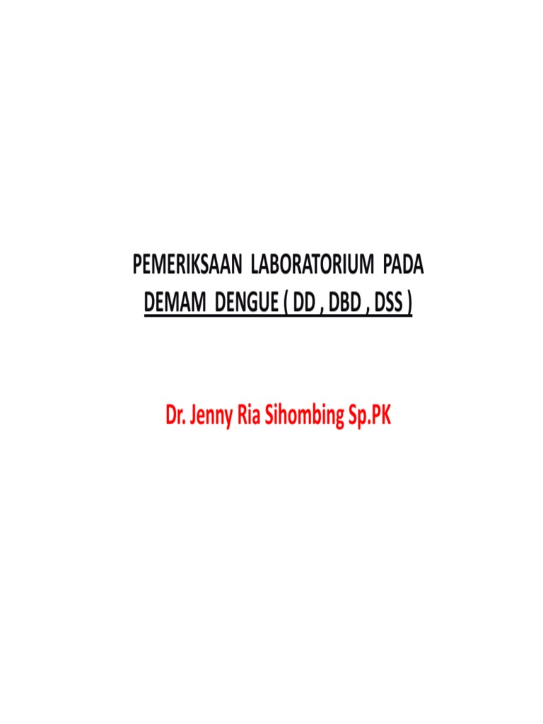 Pemeriksaan Lab. DHF | PDF
