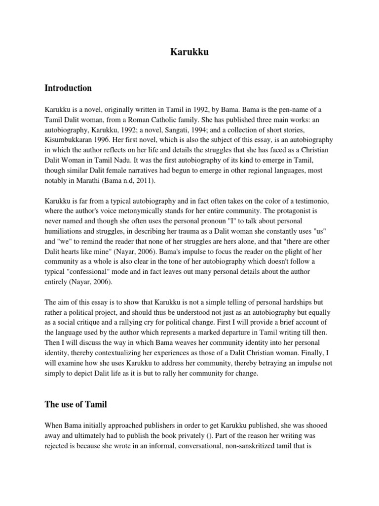 Karukku | PDF | Dalit | Society