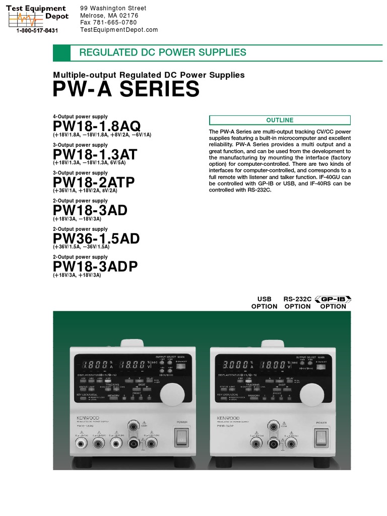 Pw-A Series: PW18-1.8AQ PW18-1.3AT PW18-2ATP PW18-3AD PW36-1.5AD PW18 ...