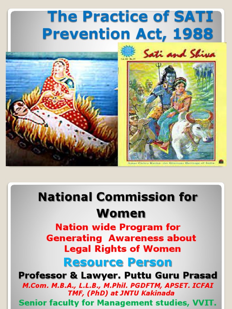 The Practice of SATI Prevention Act, 1988 Gp2 | PDF | Social ...