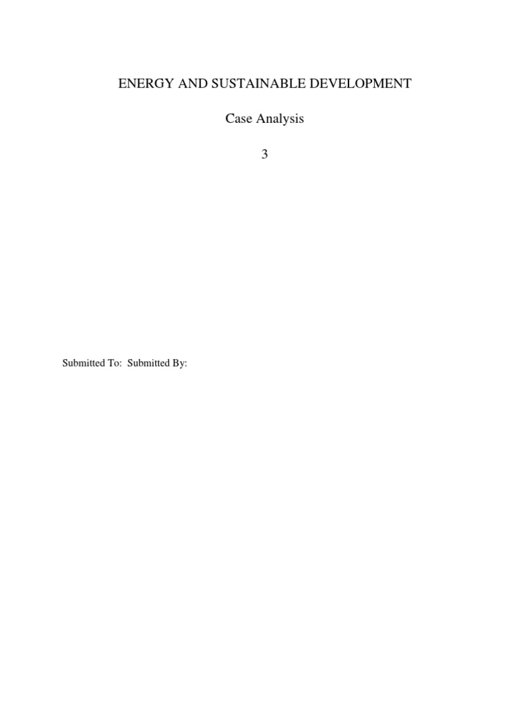 Energy Case Analysis | PDF | Efficient Energy Use | Nepal