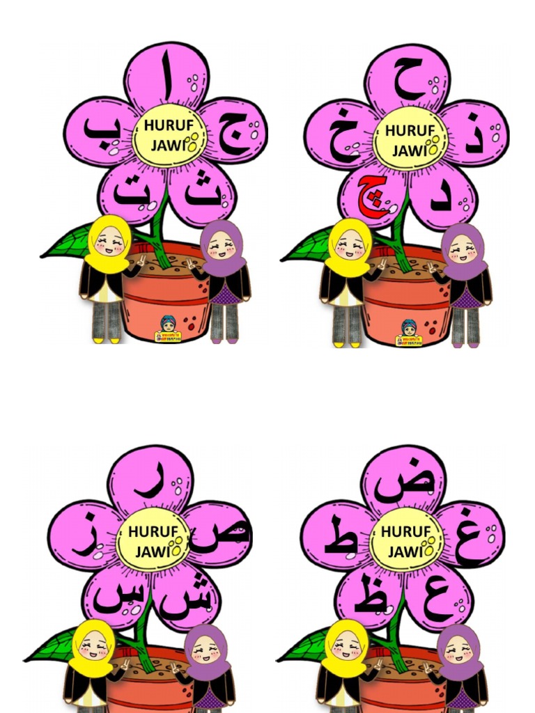 HURUF JAWI - Bunga | PDF