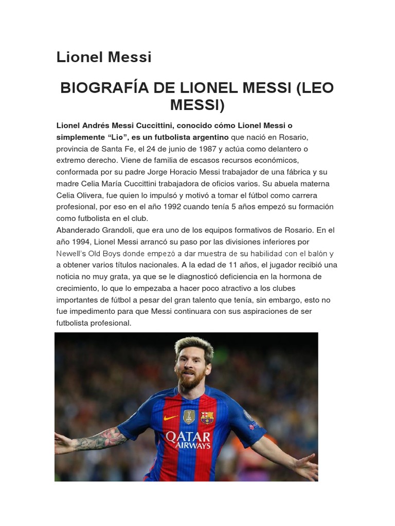 Lionel Messi | PDF | Lionel Messi | FC Barcelona