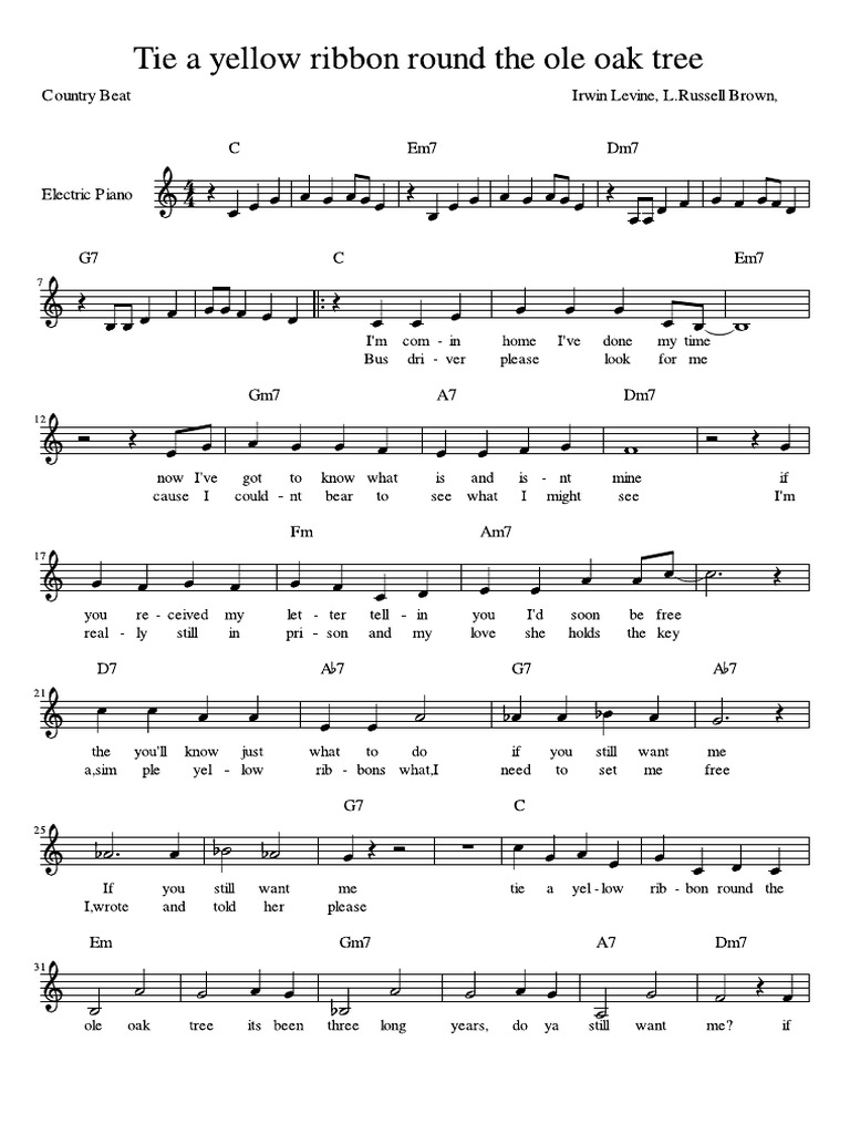 Tie a Yellow Ribbon Round the Ole Oak Tree