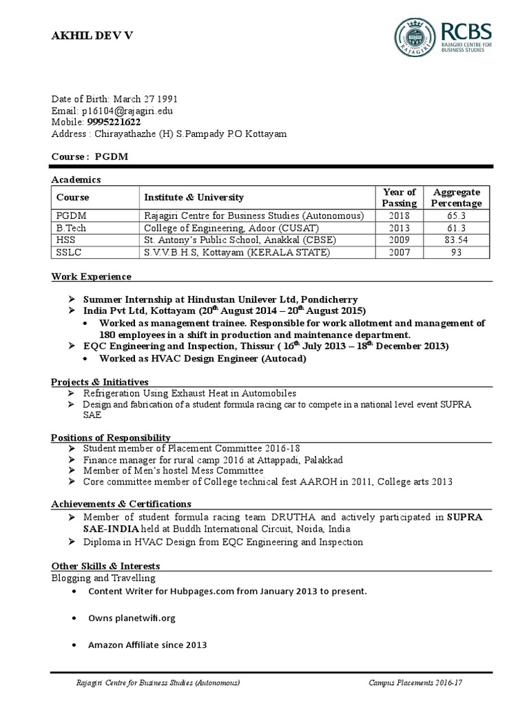 Akhil Dev V: Design and Fabrication of A Student Formula Racing Car To ...