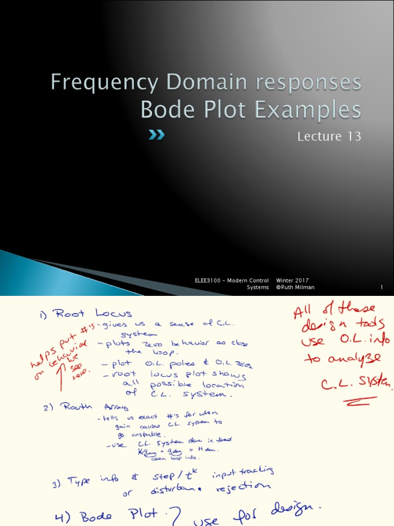 2017 - ELEE3100 - Lectures 13 - BLANK - PPT - Bode Plots | PDF ...