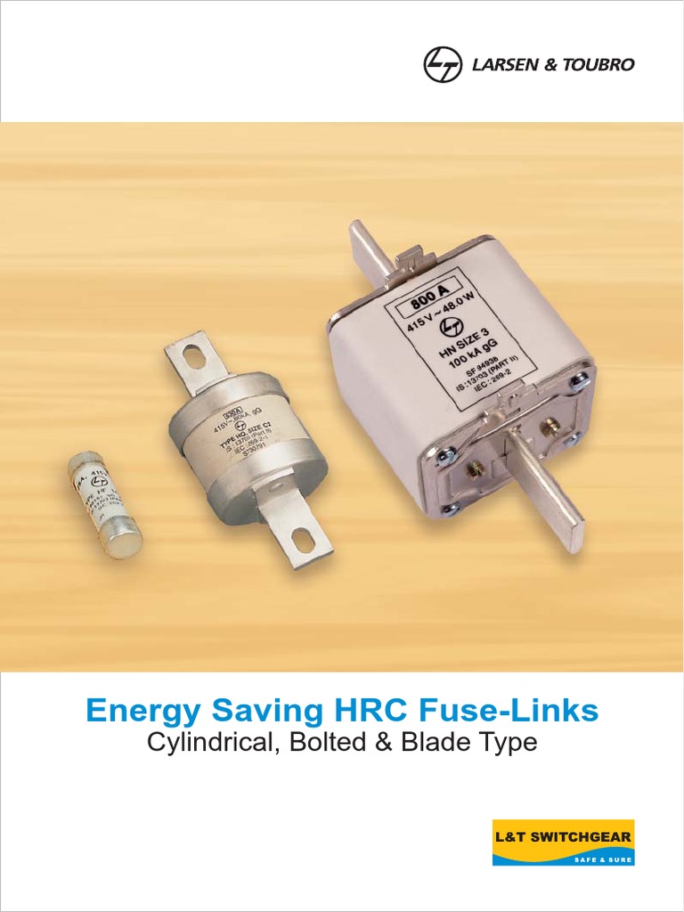 L&T HRC Fuse Catalogue PDF | PDF | Fuse (Electrical) | Automation