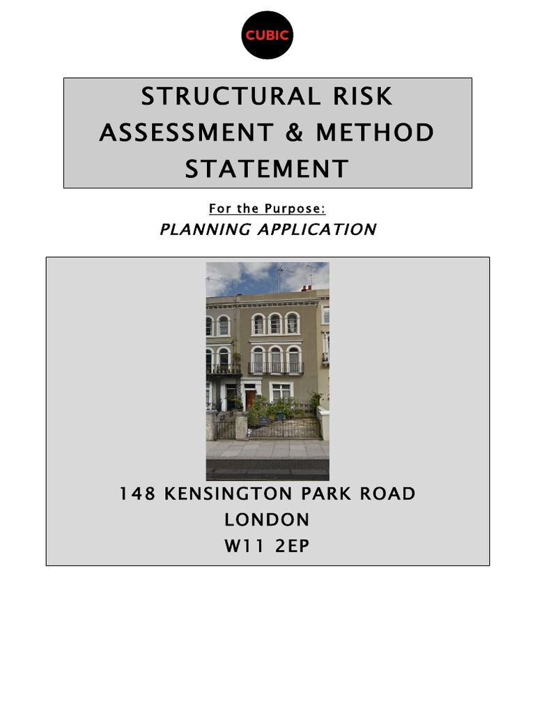 Structural Risk Assessment & Method Statement: Planning Application ...