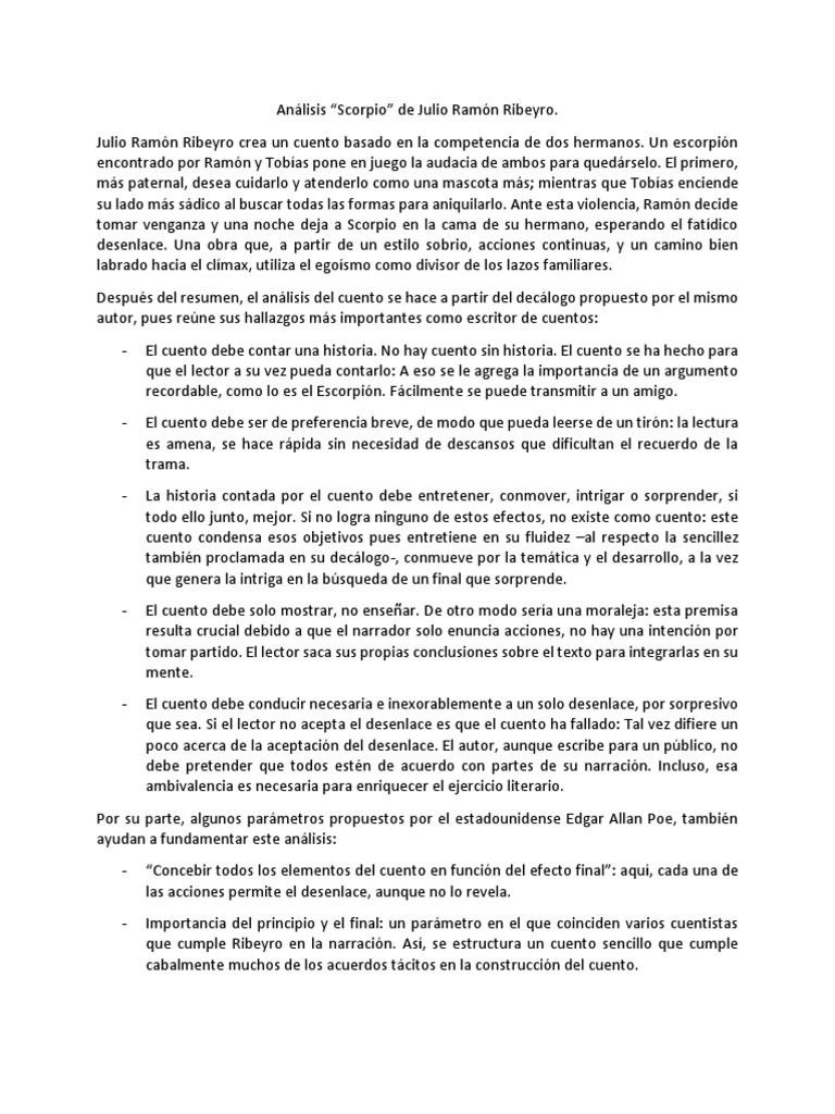 Análisis Cuentos. | PDF | Cuentos | Gabriel García Márquez