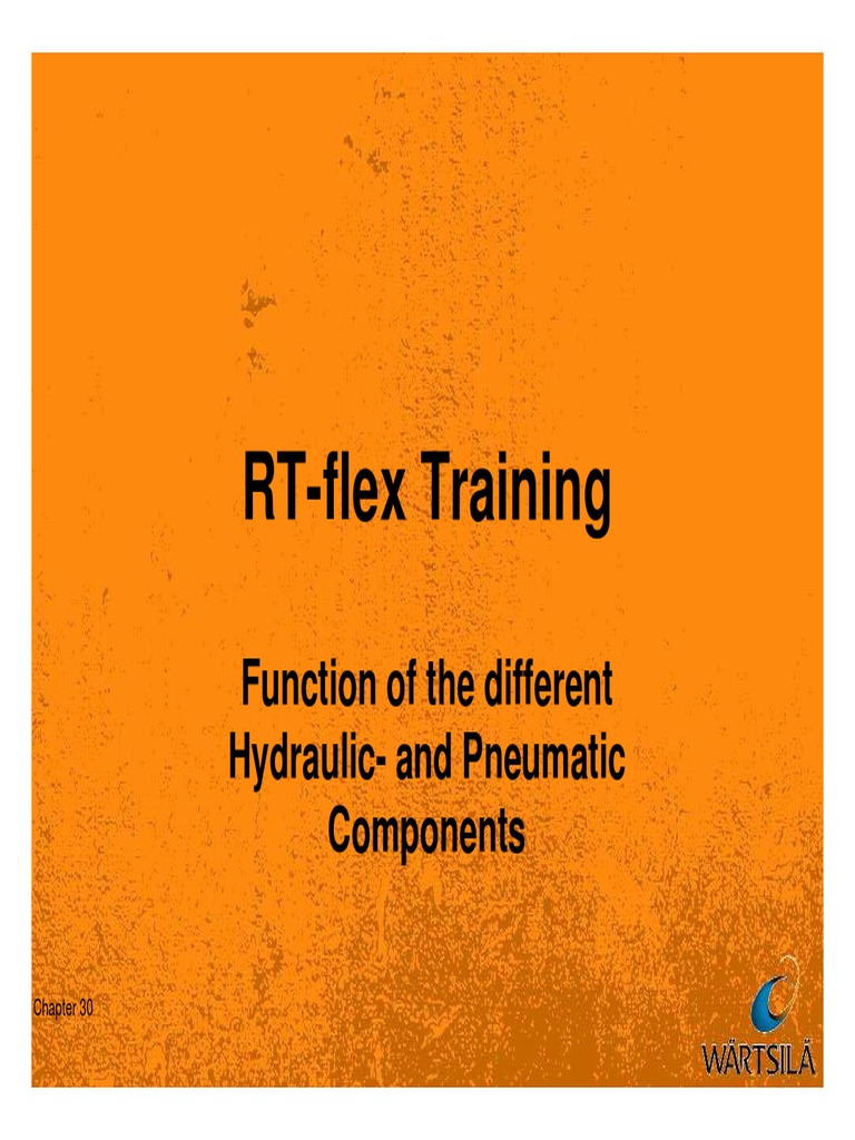 RT-flex Training: Function of The Different Hydraulic-And Pneumatic Components | PDF | Valve ...