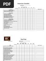 Kitchen Prep Sheet | PDF