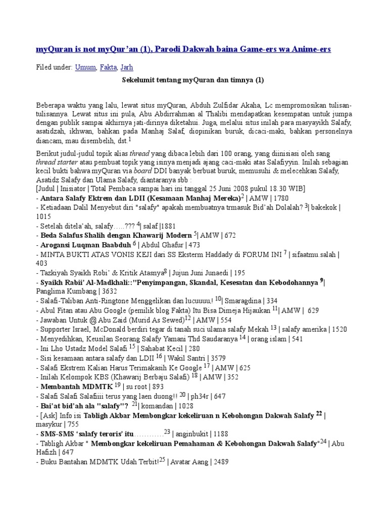 Sekelumit Tentang Myquran Dan Timnya | PDF | Ilmu Sosial | Komputer